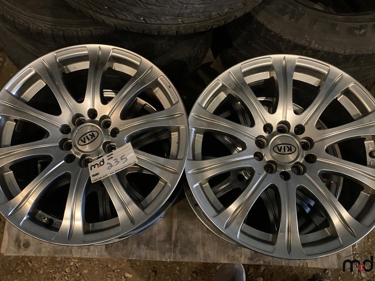 (4) Kia Rims and (5) Tires