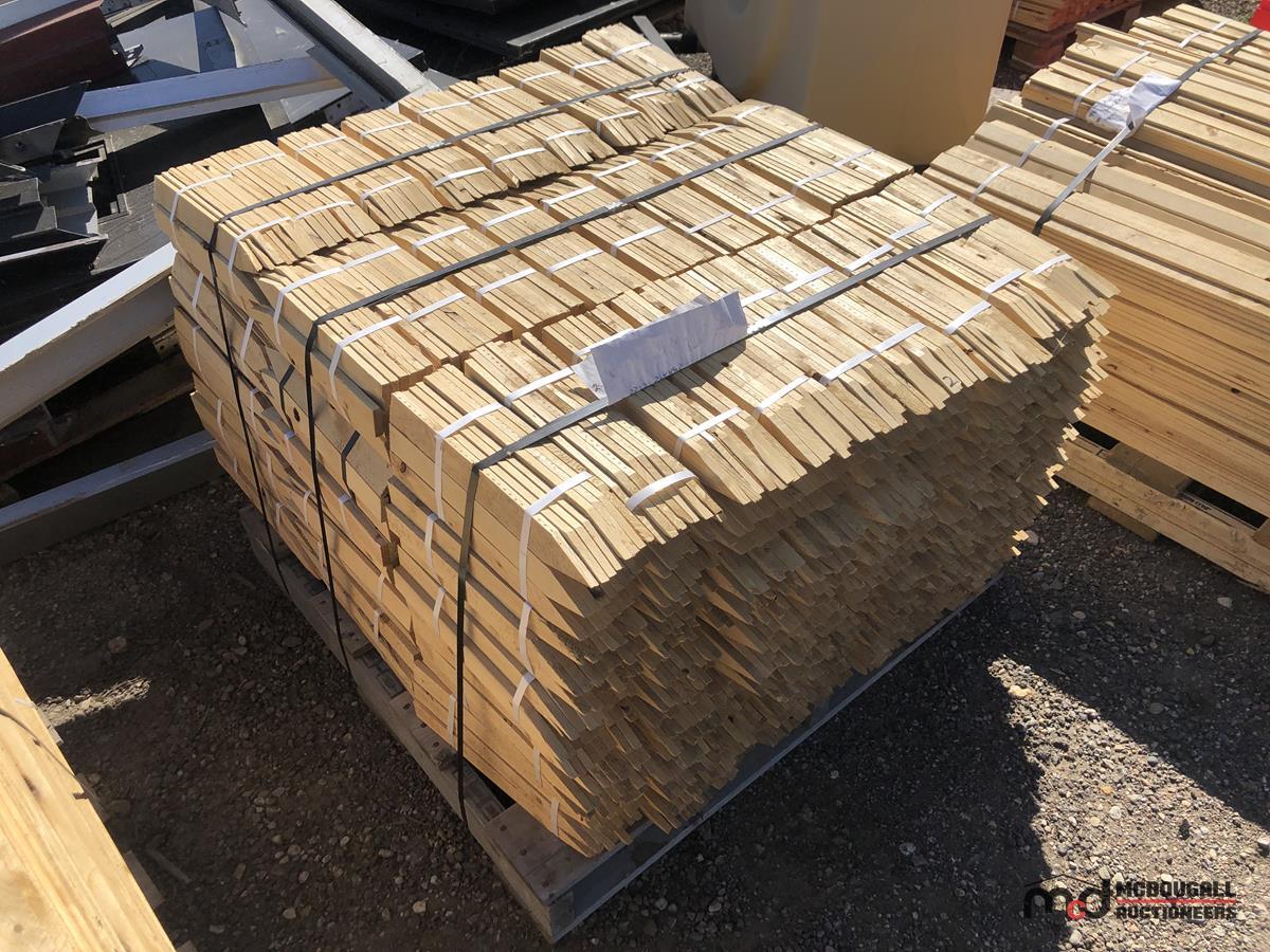 Pallet of Wooden Stakes
