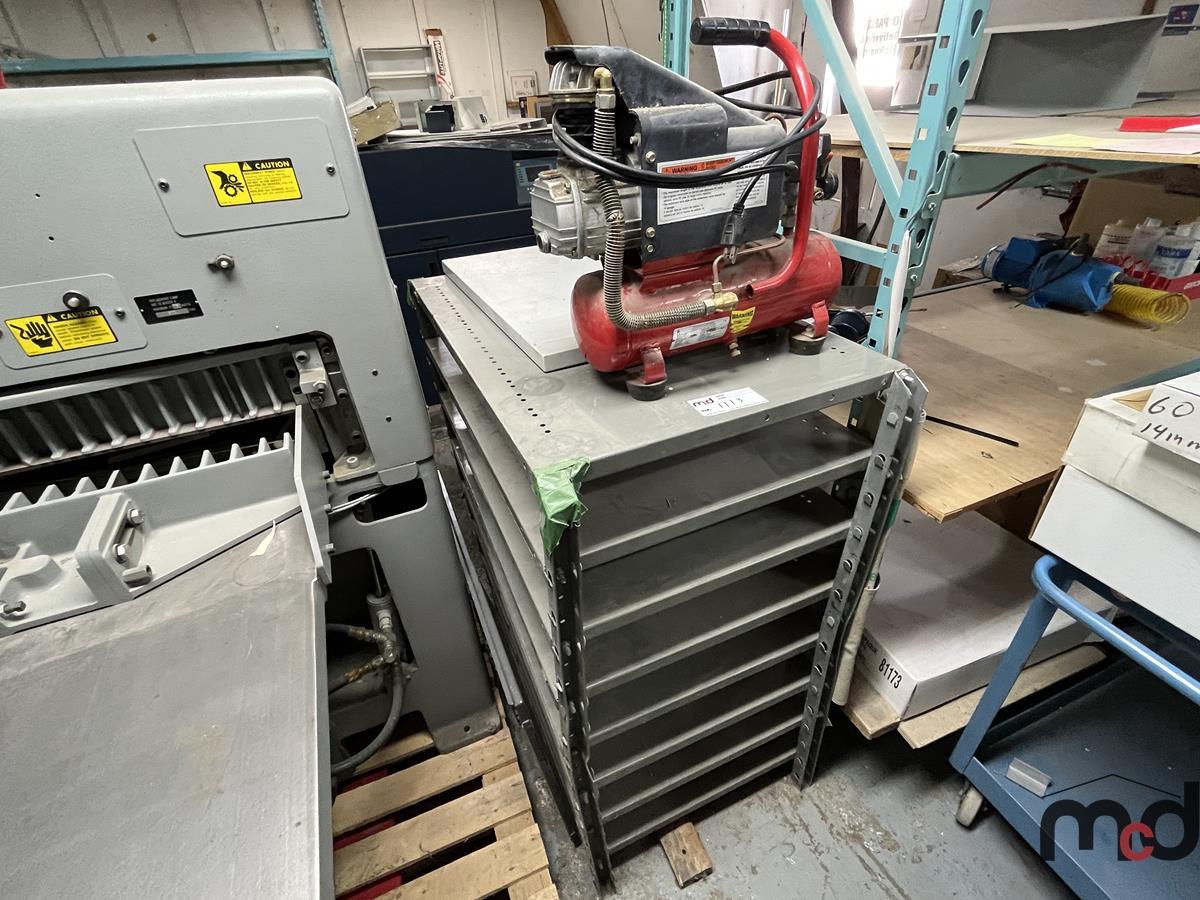 Shelf Unit & Air Compressor