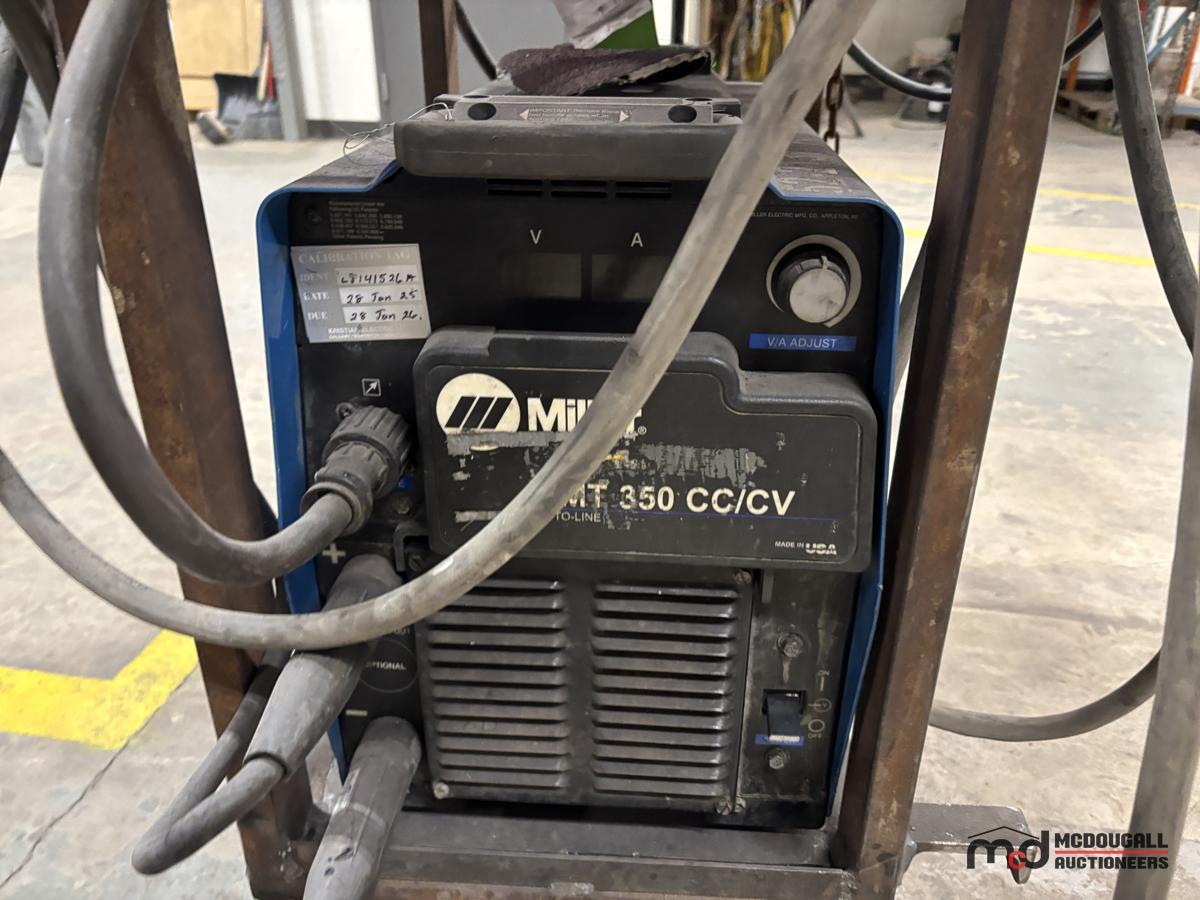 Miller XMT 350 Welder w/ 60M Series Wire Feeder & Cart