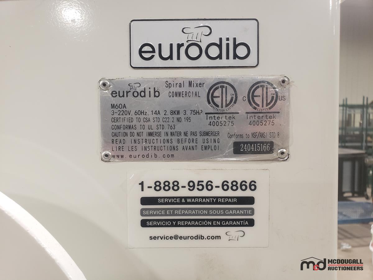 Eurodib M60A Mixer w/ Attachments