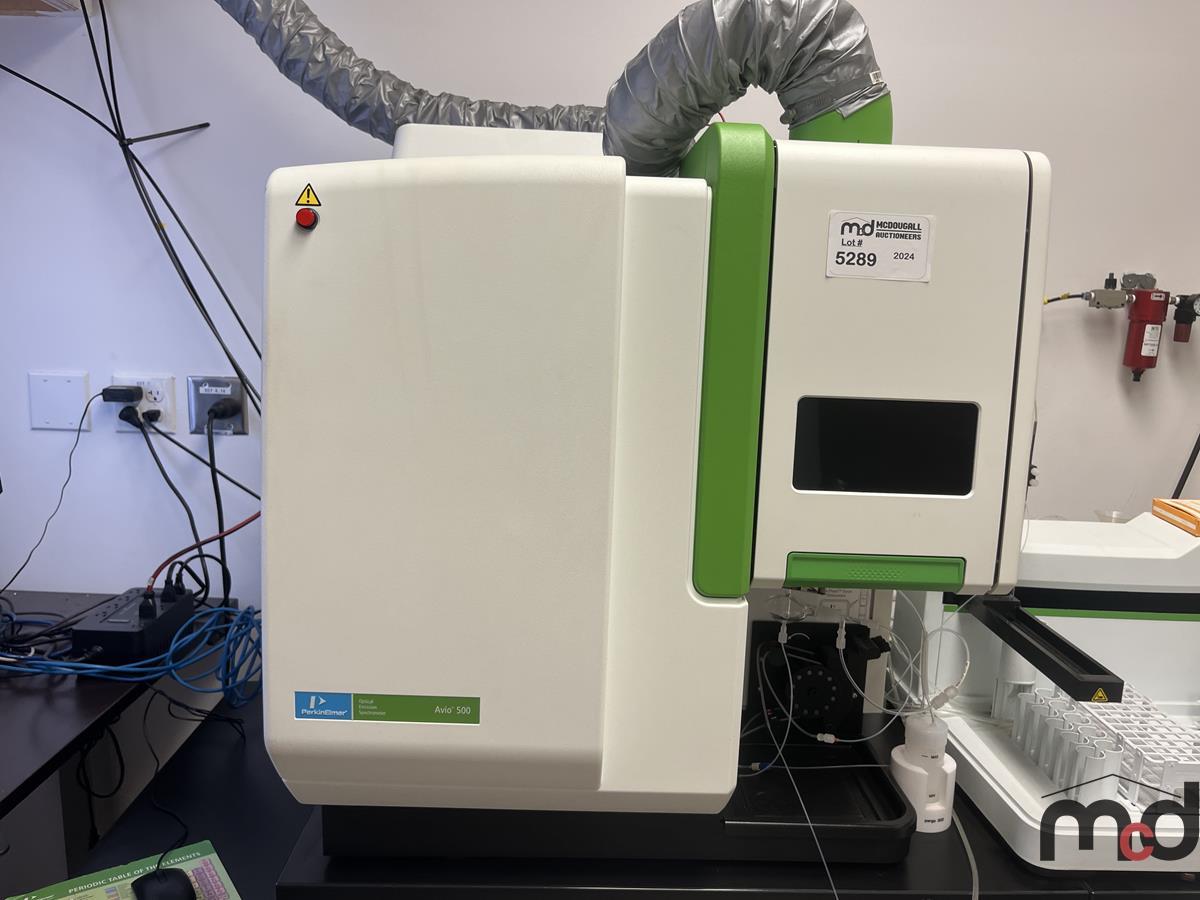 PerkinElmer N0810011 ICP-OES Avio 500 & N0830010 Auto Sampler S23 w/ Cart