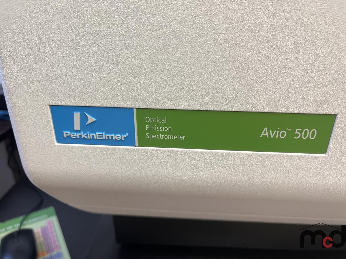 PerkinElmer N0810011 ICP-OES Avio 500 & N0830010 Auto Sampler S23 w/ Cart