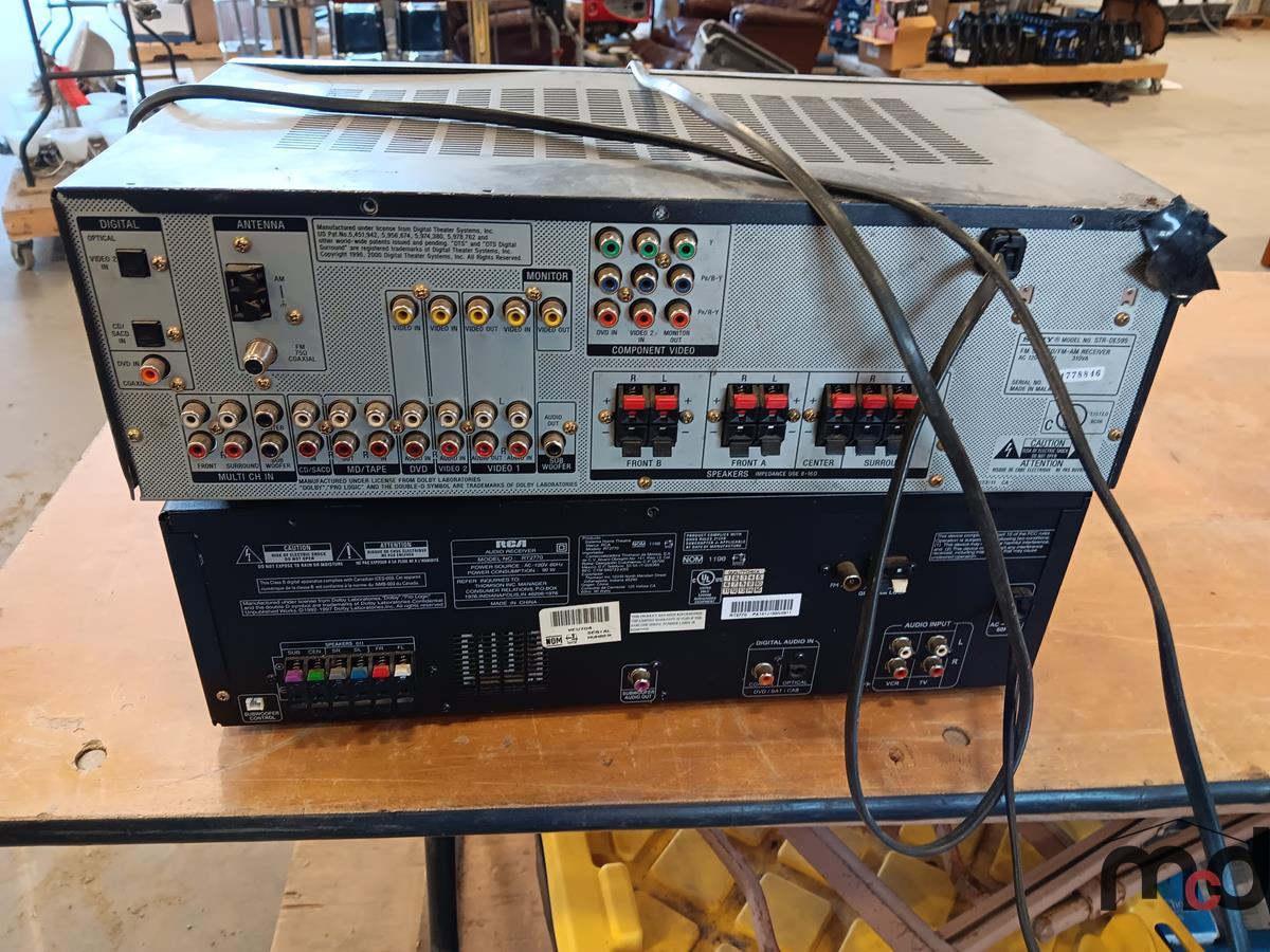 (3) Old Used Receiver Amps