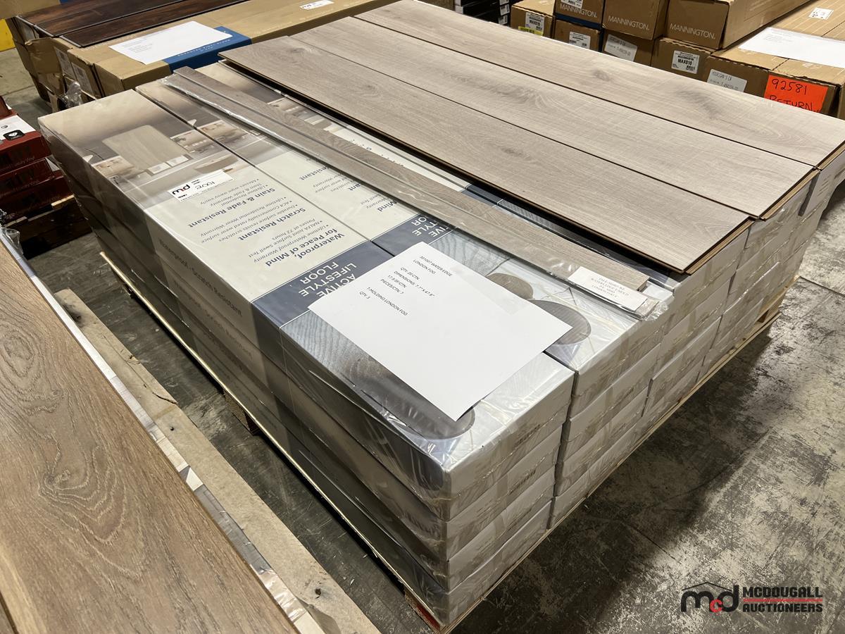 Pallet of Next Floor Inc. 301007 Plank Flooring & T-Molding