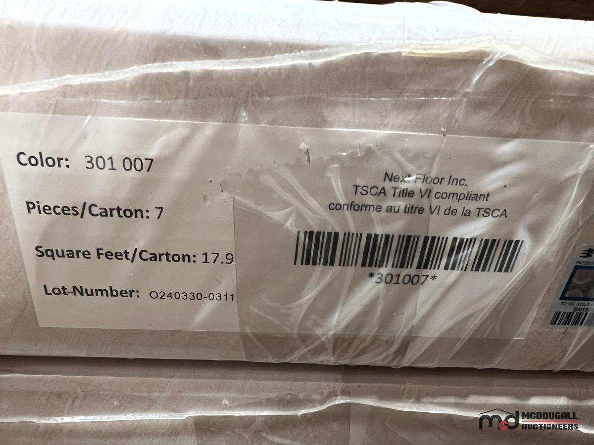 Pallet of Next Floor Inc. 301007 Plank Flooring & T-Molding