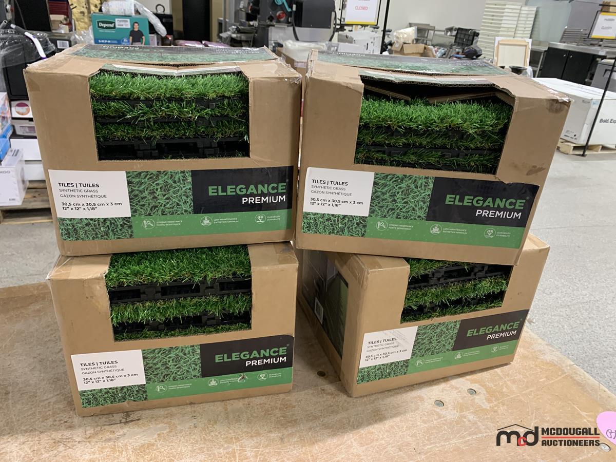 (4) Boxes of Synthetic Grass