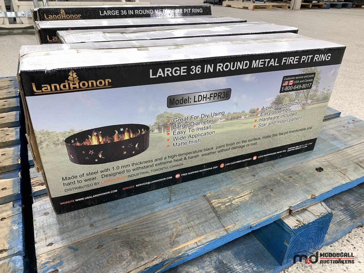 LandHonor LDH-FPR36 36'' Round Metal Fire Pit Ring