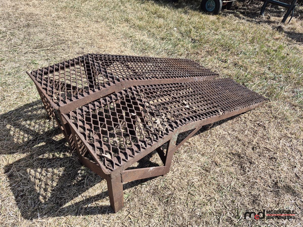 Steel Ramp and Antique Trunk