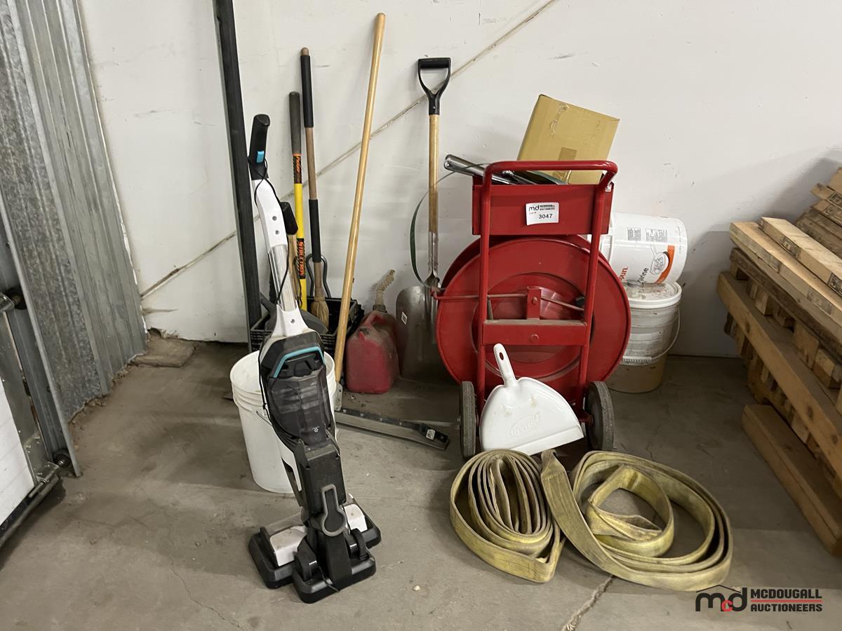 Assorted Cleaning Supplies, Tow Straps & Misc.