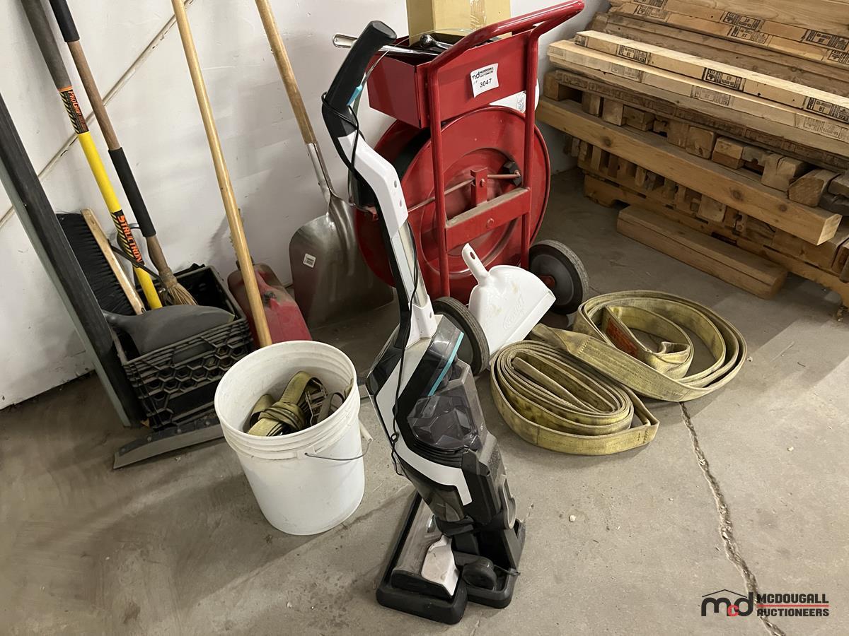Assorted Cleaning Supplies, Tow Straps & Misc.