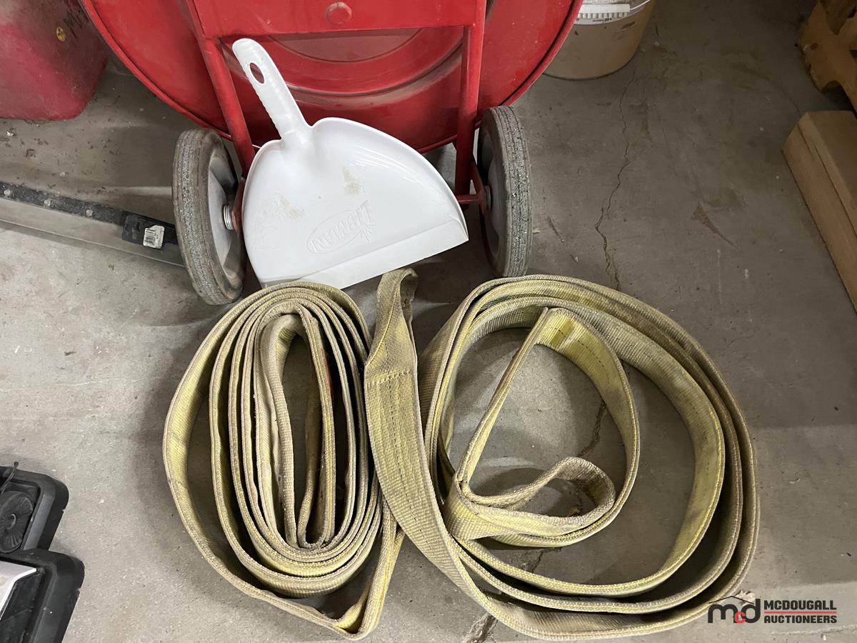 Assorted Cleaning Supplies, Tow Straps & Misc.