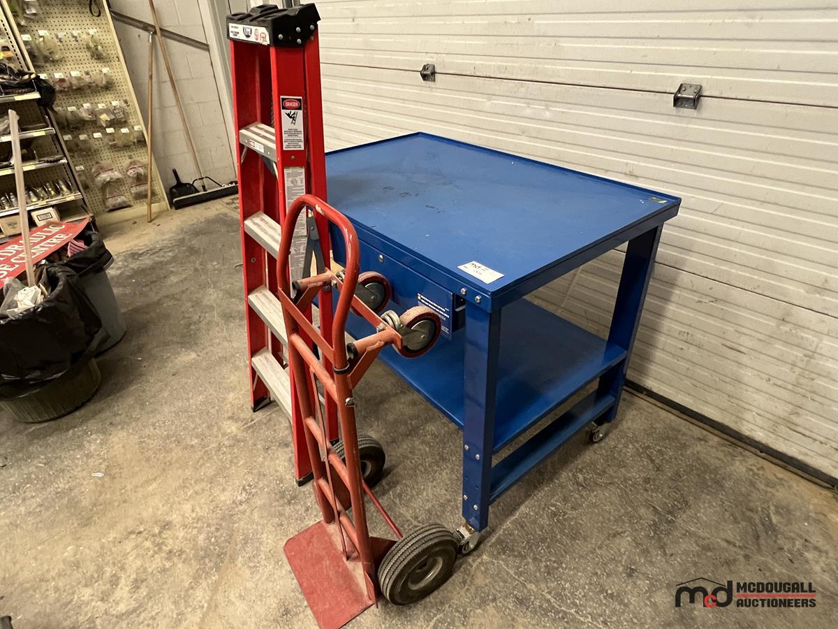 Powerfist Tear Down Table, Step-Ladder and Handtruck