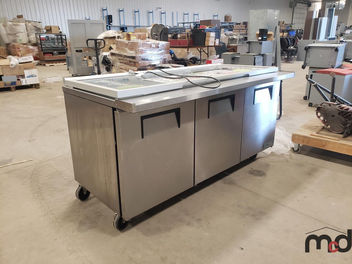 True Mega-Top Solid 3-Door Prep Station