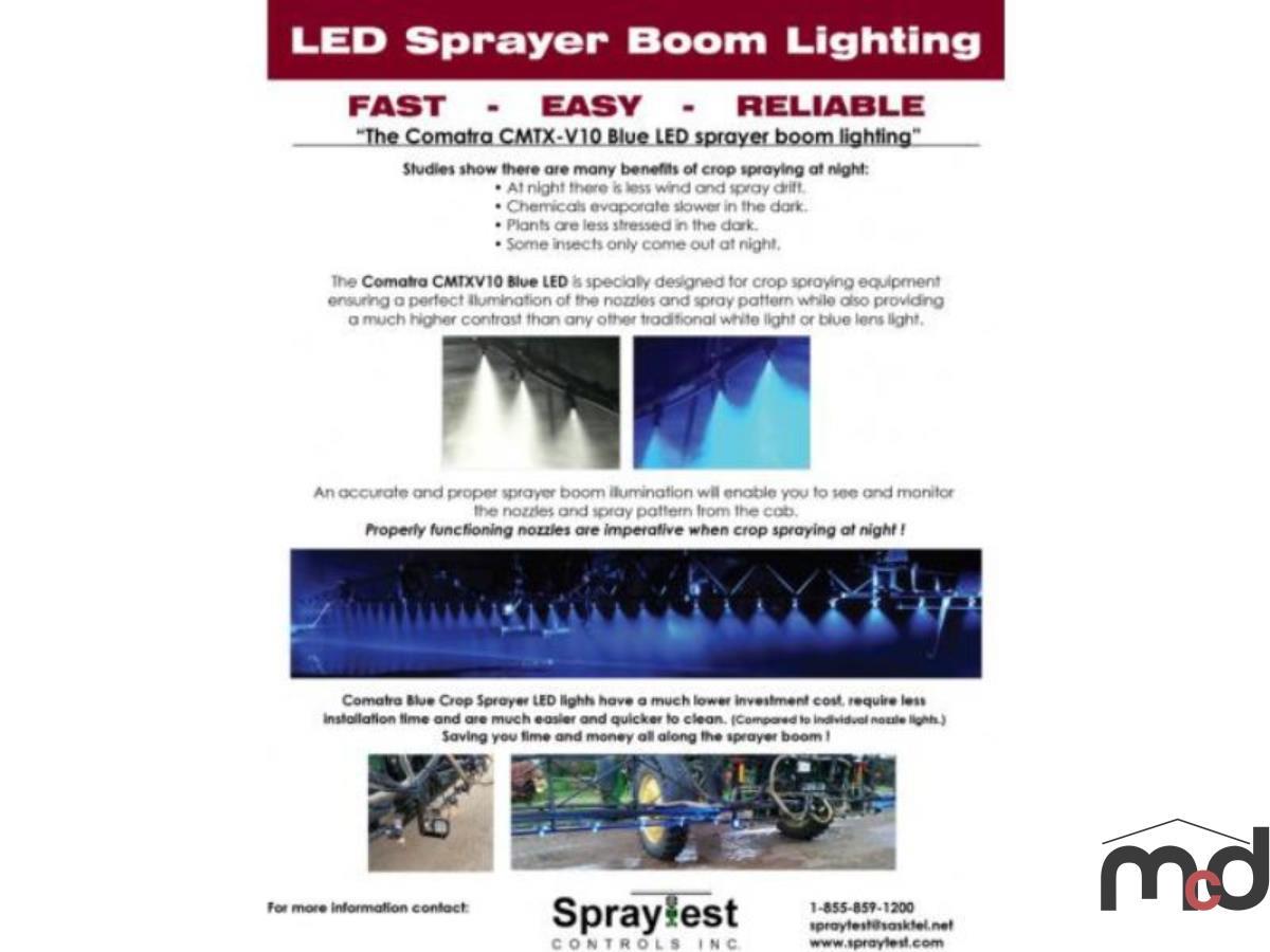 Blue LED Sprayer Boom Lighting from Spraytest Controls Inc., Beechy ...