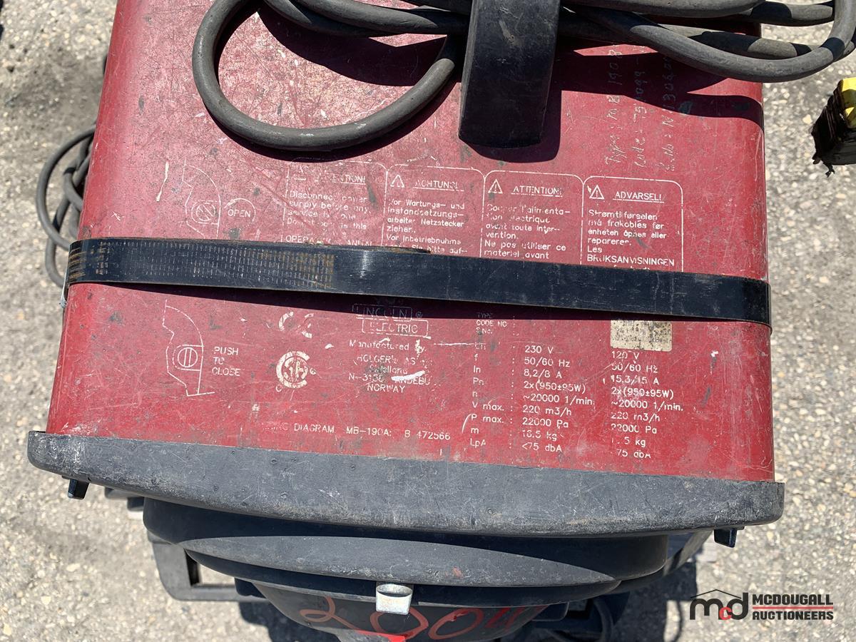 (3) Lincoln Electric Fume Extractor