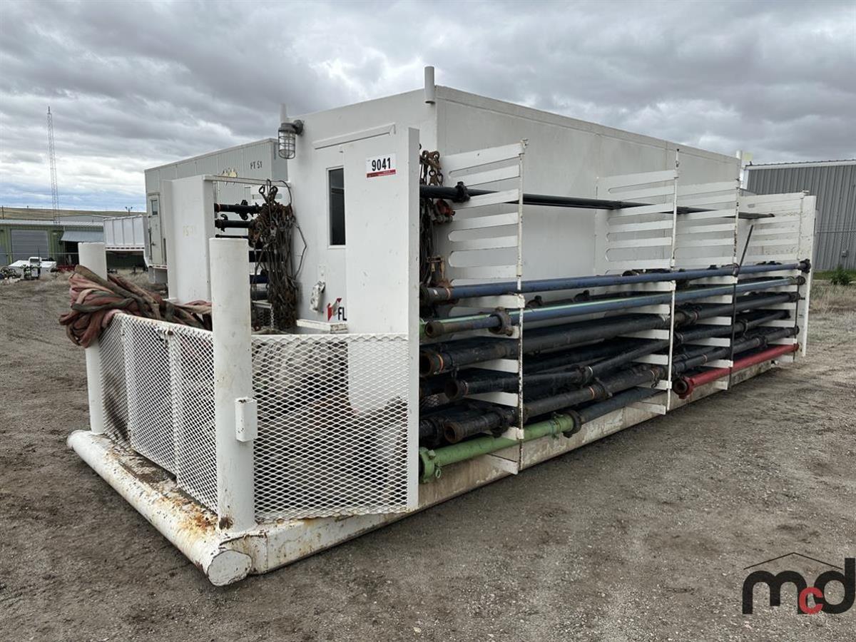 Flo-Back 10x24 Skid Mounted Pipe Shack