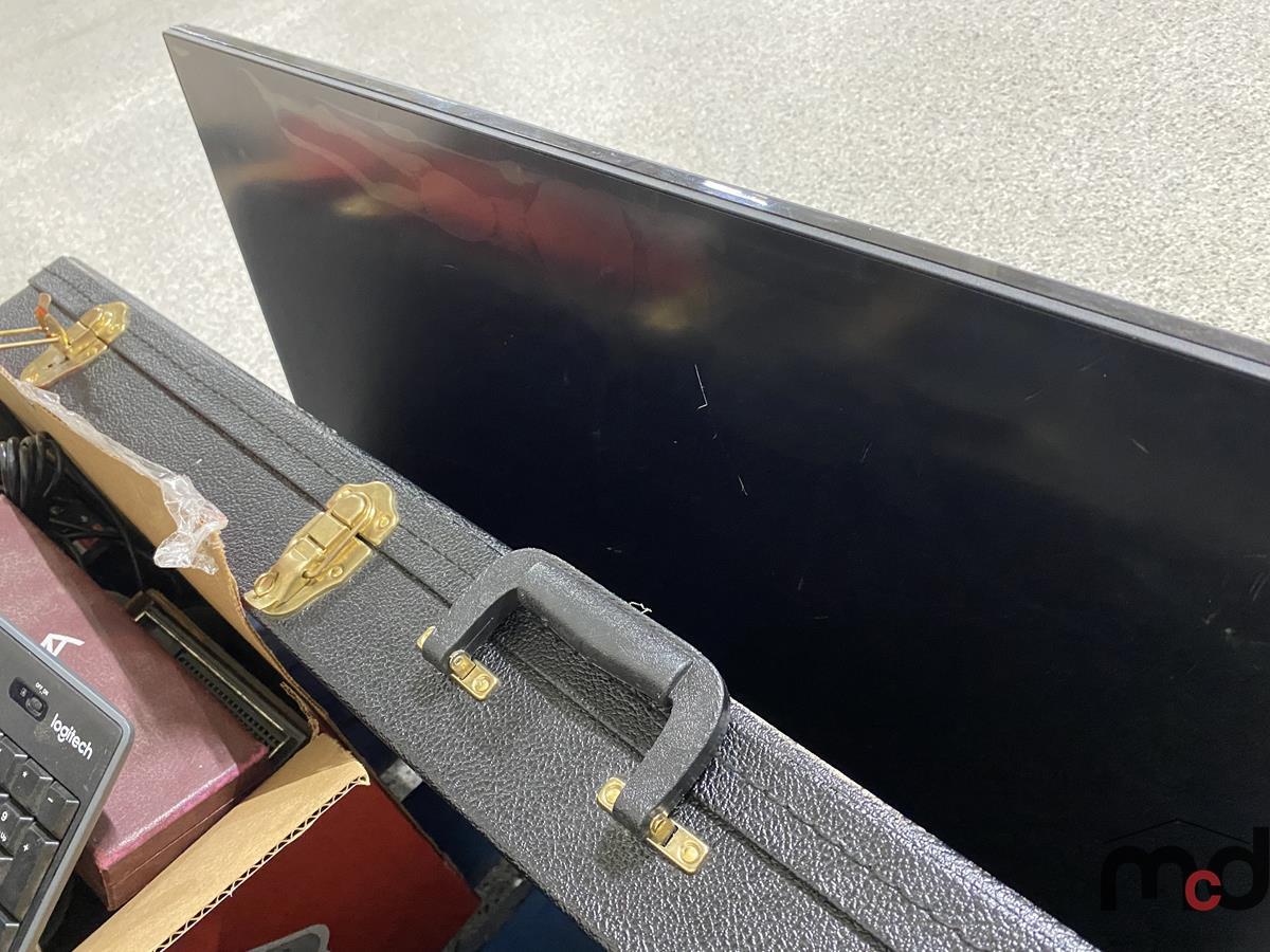 Pallet of Keyboards, Guitar & More