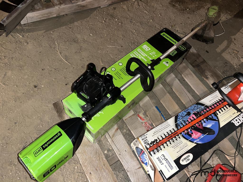 Weed Wacker, Hedge Trimmer, Chain Saw & Vacuum