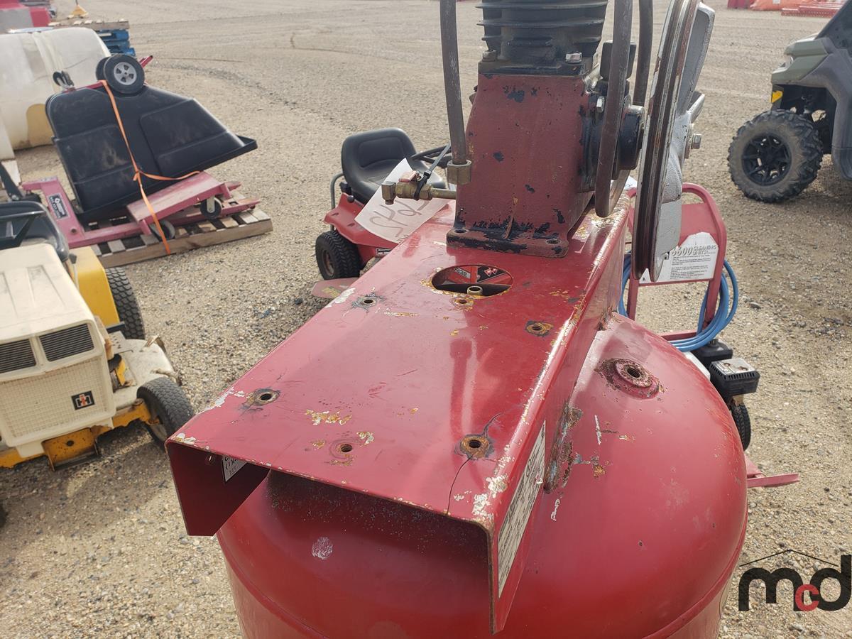 Pallet of Upright Shop Air Tank, Parts and More