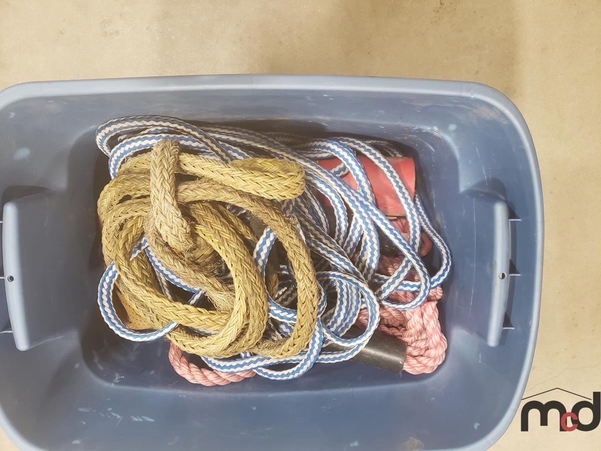 Bin w/ Tow Ropes & Toolbox