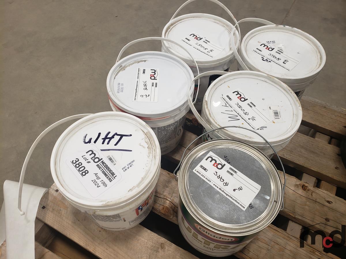 (6) Pales of PPG Colorant and (1) 3.60L Ultra Interior Latex Flat