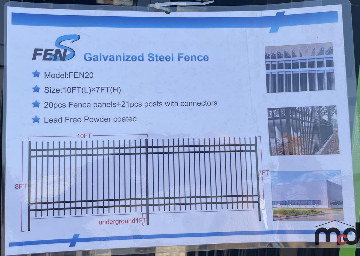 2024 FENS Galvanized Steel Fence FEN20