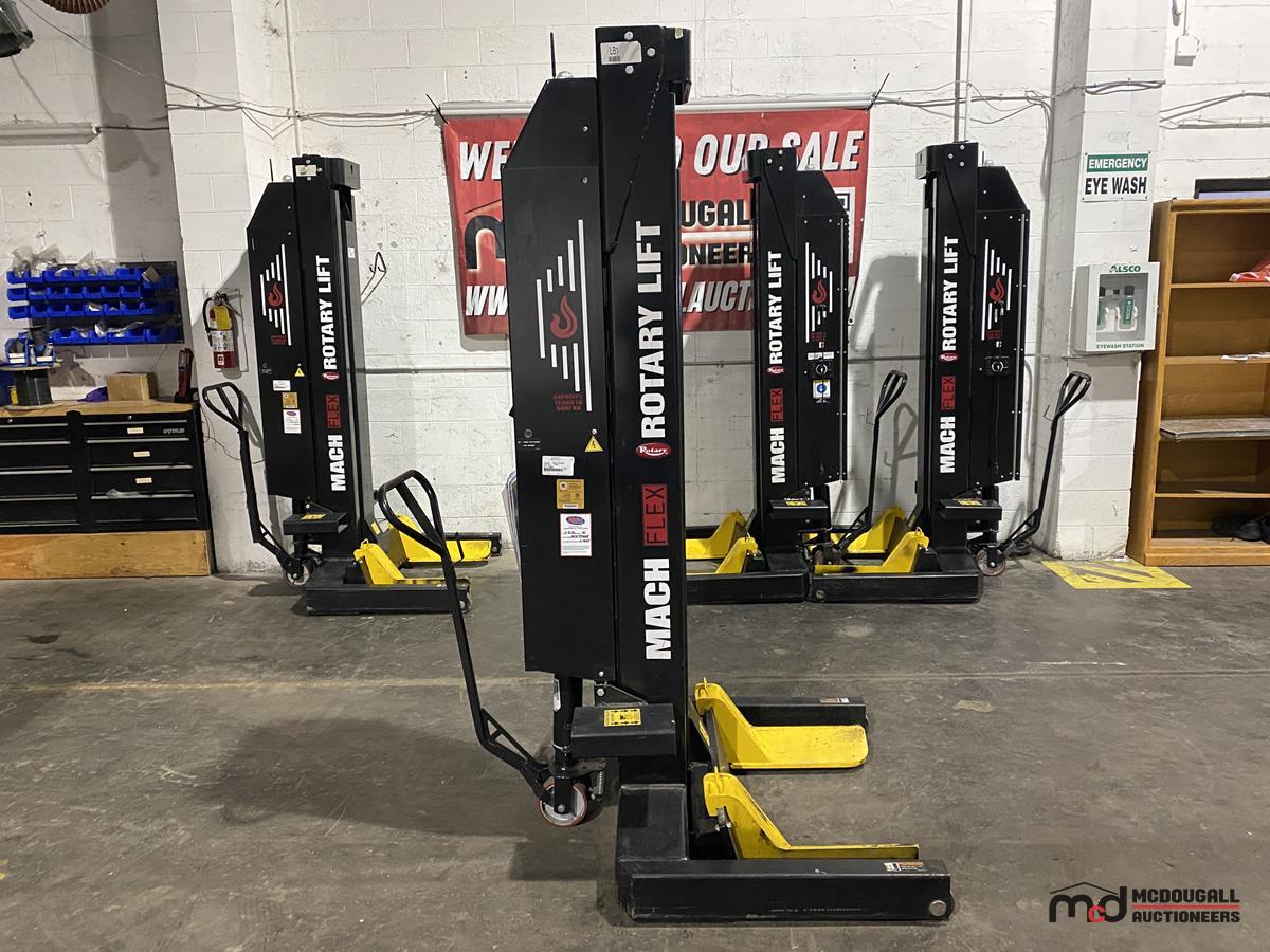 (4) 2017 Rotary Lift MCHF213U1A01 13,000lb Flex Max Mobile Column ...