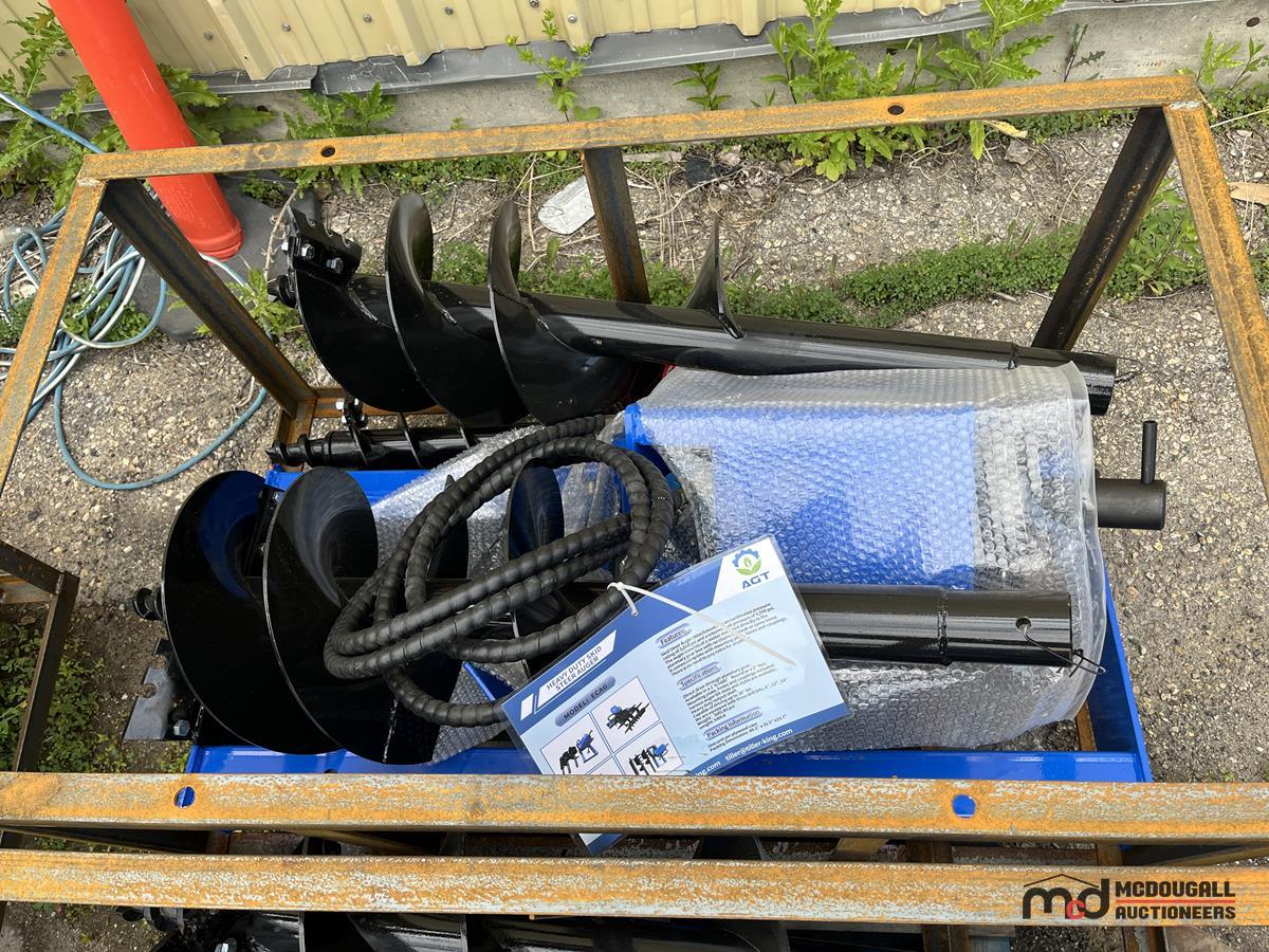 AGT Skid Steer Auger Set (6'', 12'' & 14'')