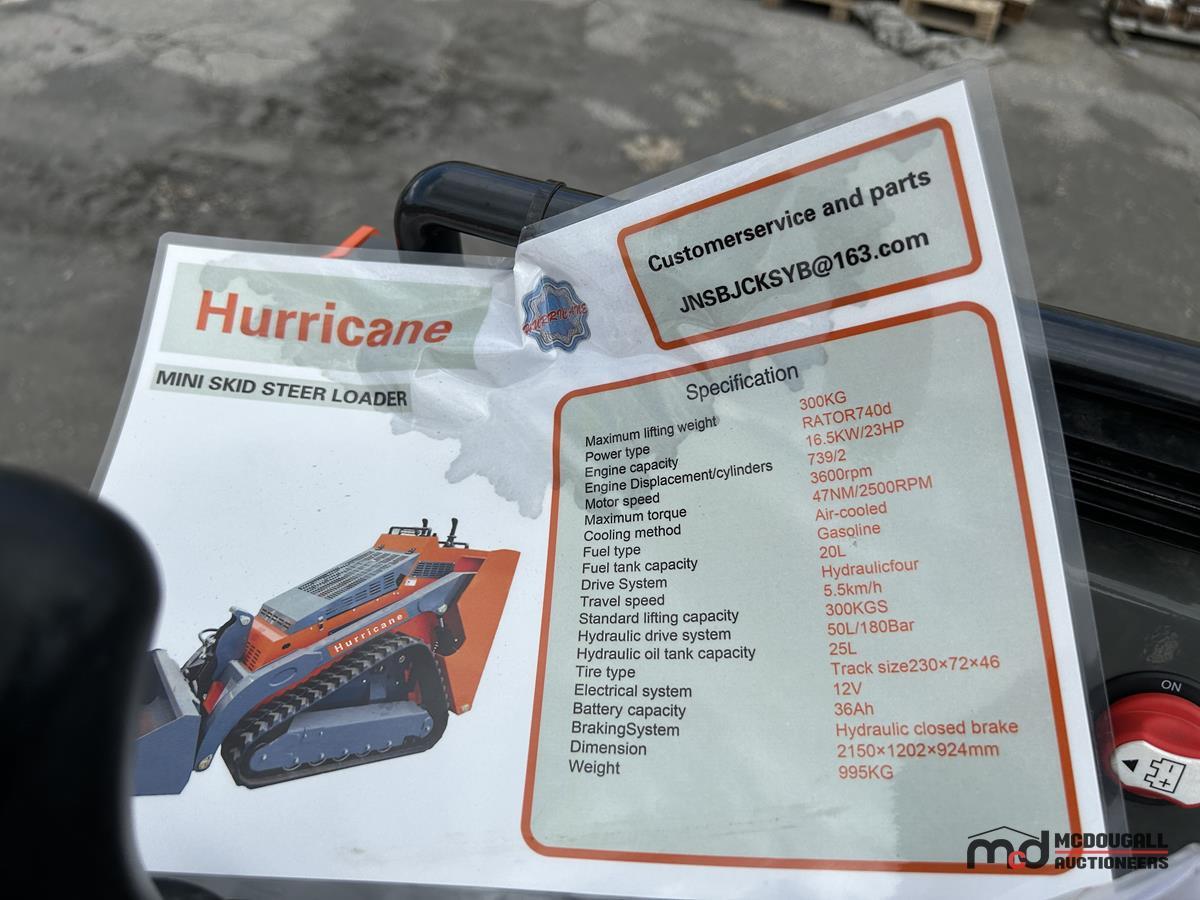 Hurricane 23 HP Mini Skid Steer Loader