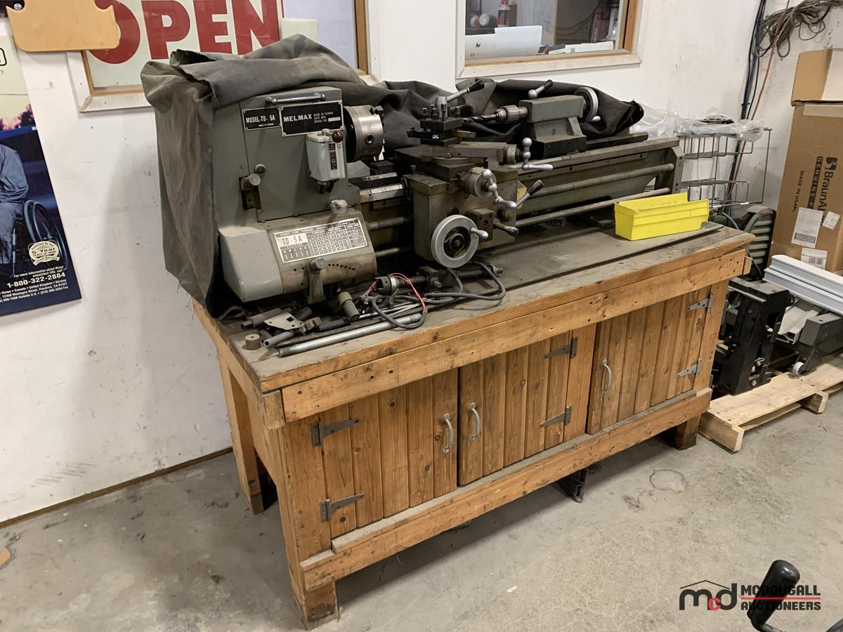 Melmax Model-TD-5A Lathe and Cabinet