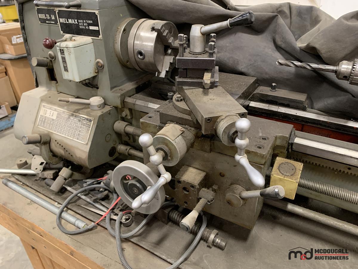 Melmax Model-TD-5A Lathe and Cabinet