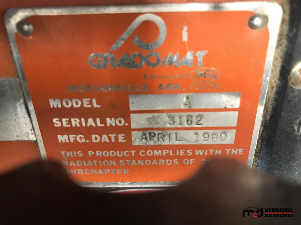 Gradomat Model 4 Orange Micro Grading System Laser 1980