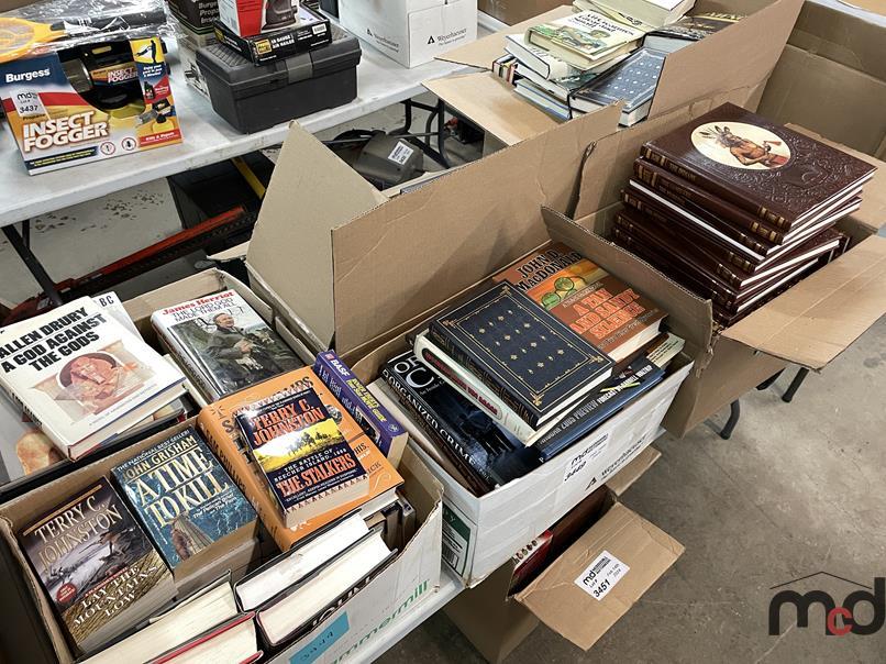 (6) Boxes of Books