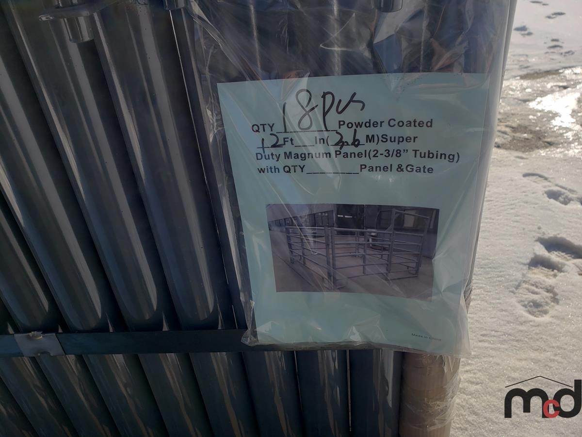 (1) Bundle of Powder Coated 12' Super Duty Magnum Panels 2-3/8" Tubing ...