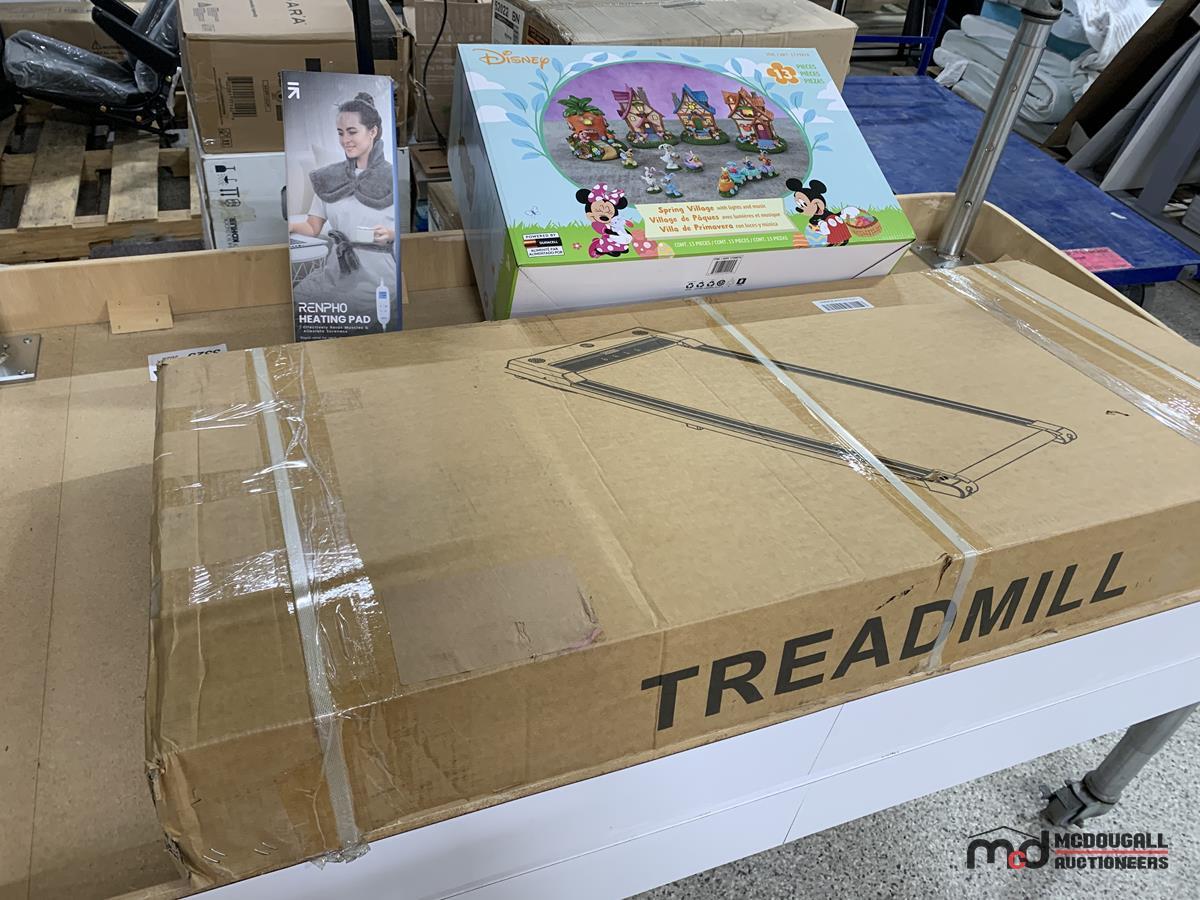 Treadmill, Disney Collectible Set & Heating Pad