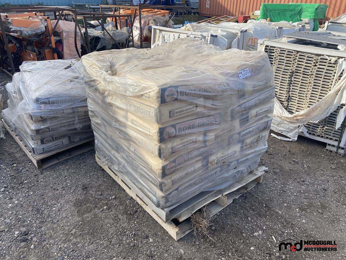 Pallet of Baroid Bore Grout