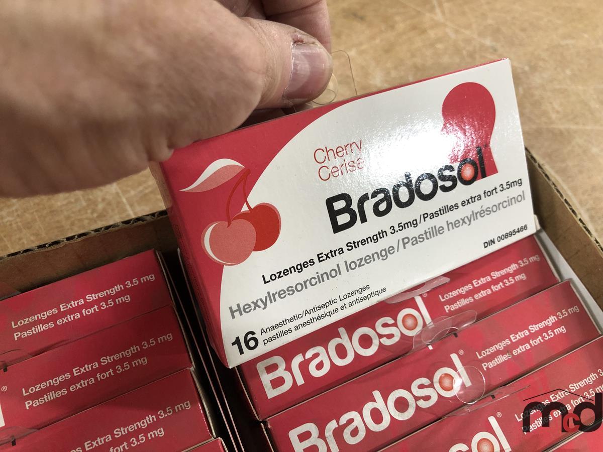 Case of Bradosol Honey Eucalyptus Throat Lozenges