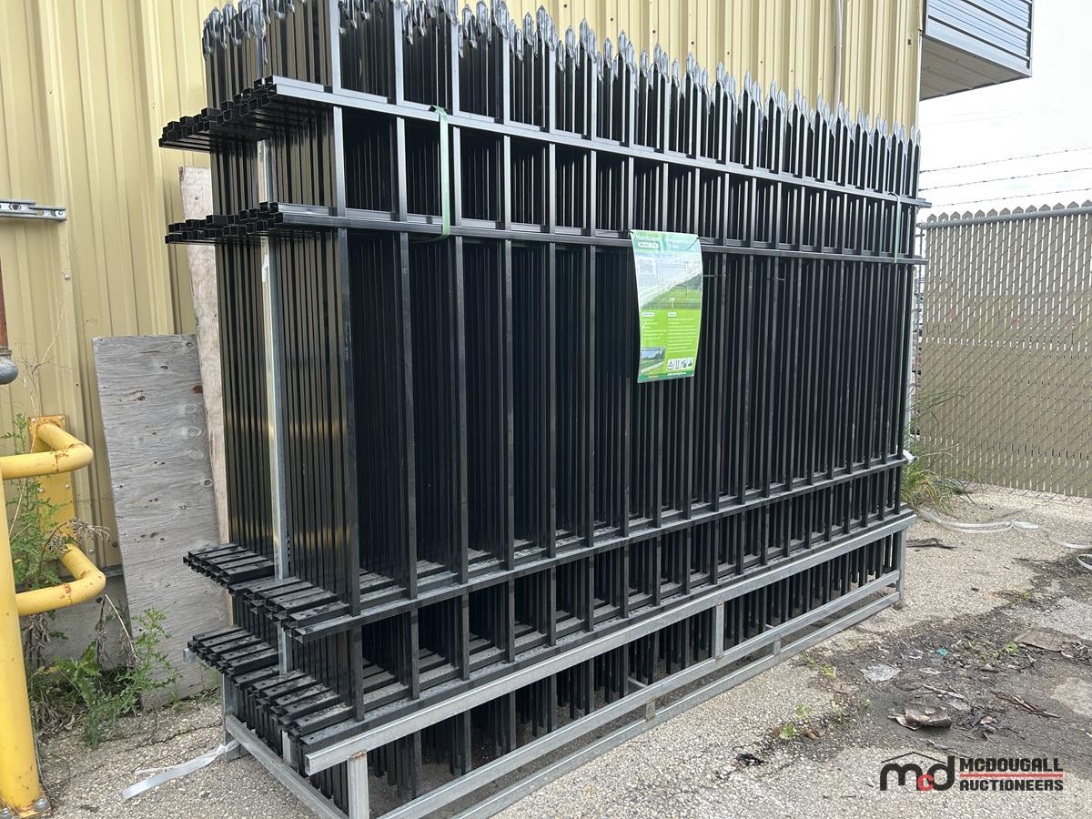 (22) Hurricane 10' Wrought Iron Site Fence Panels