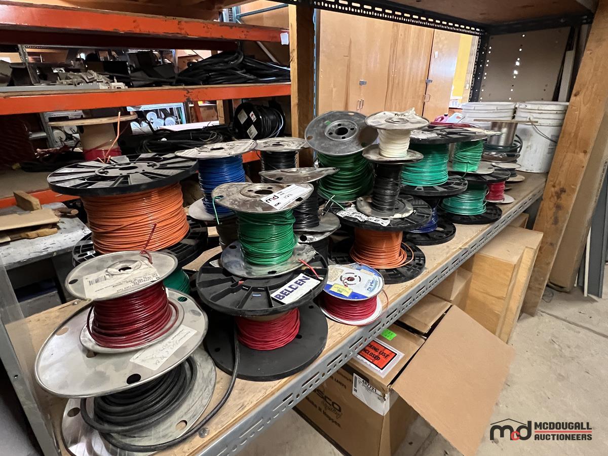 Assorted Spools of Electrical Wire