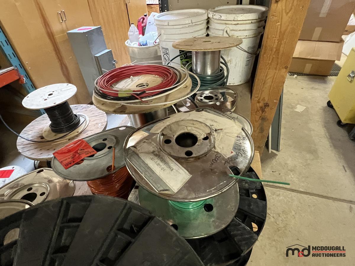 Assorted Spools of Electrical Wire