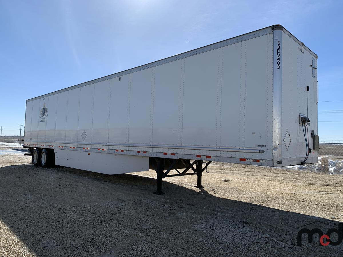 2016 Manac Dry Van T/A Semi Trailer
