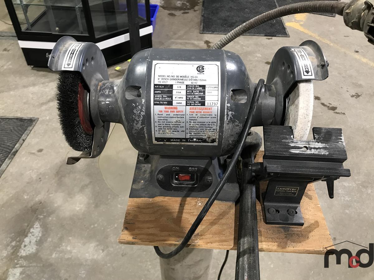 6'' Bench Grinder on Stand