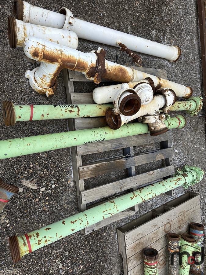 (9) 2" 1502 Pipes, Elbows, Choke Bonnets, and 3" 1502 Pipes