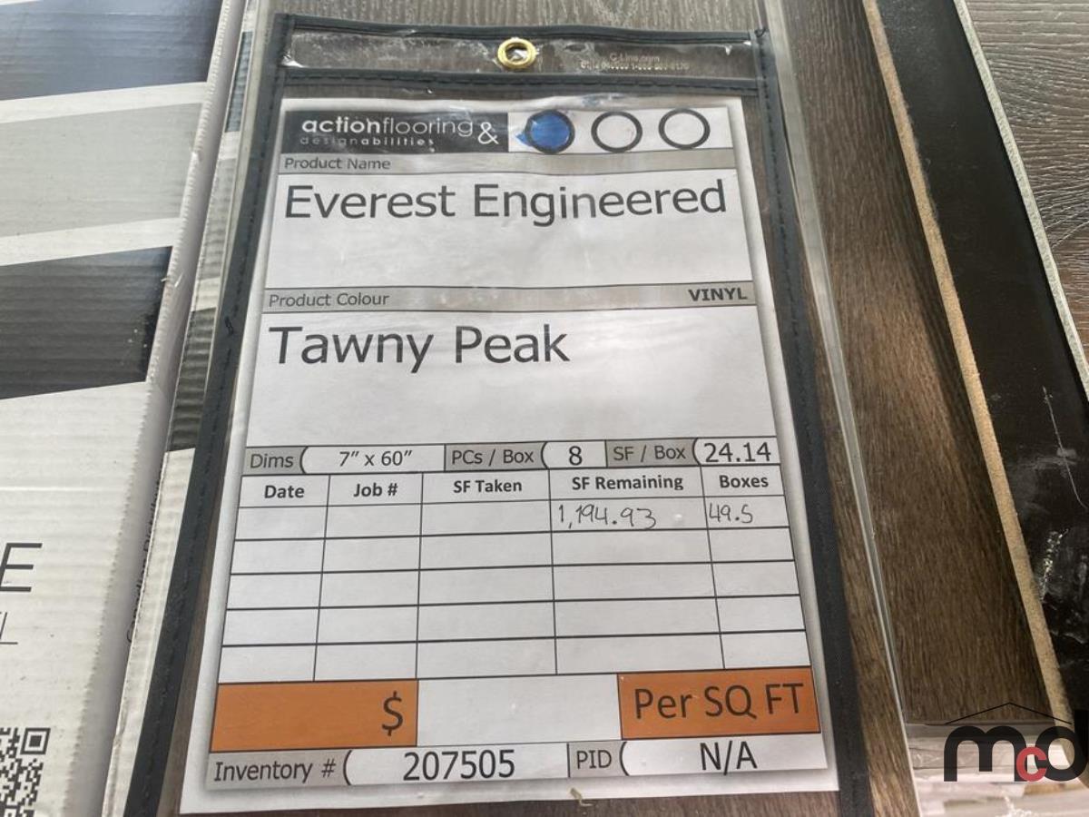 (50) Boxes of Everest Engineered Vinyl
