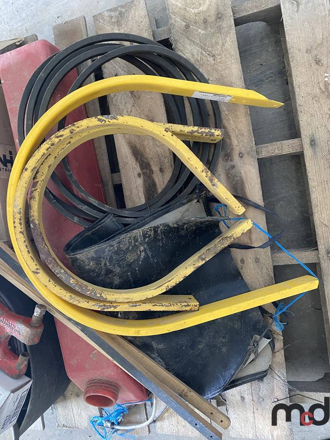 Pallet w/ Belting, Alligator Rivet Tool and More