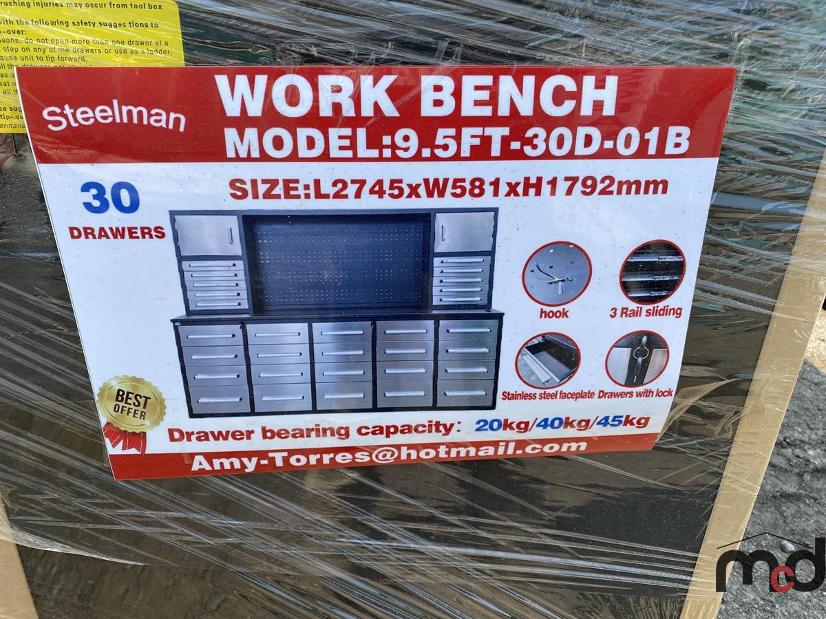 Steelman 30-Drawer 9.5' Work Bench