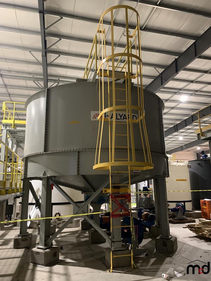 Unused Halyard Hopper Tank w/ Agitator and Catwalk
